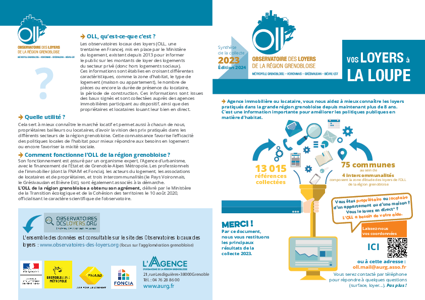 Les loyers dans le parc privé de la région grenobloise en 2023 (plaquette) - Observatoires des ...